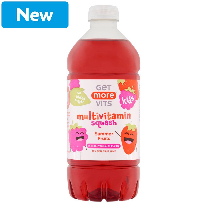 Get More Vits Multivitamin Squash Summer Fruits 750ml - Morrisons ...