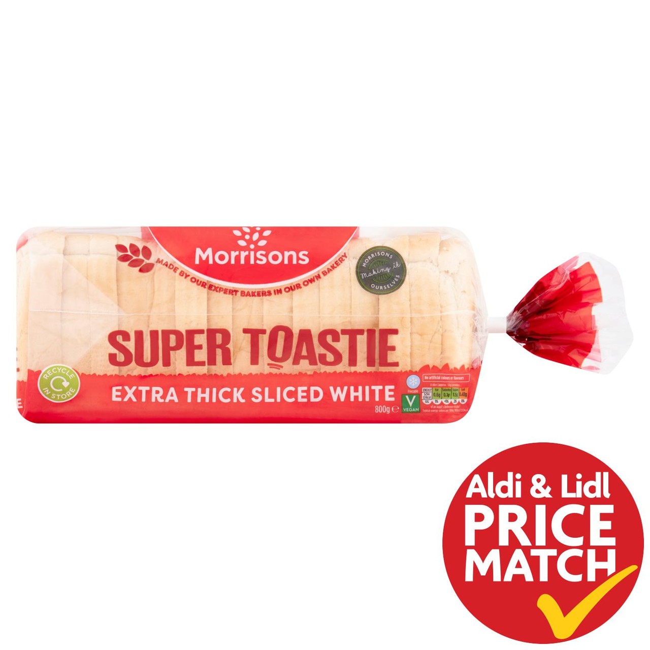 Morrisons Super Toastie White Bread - Morrisons Online Groceries & Offers
