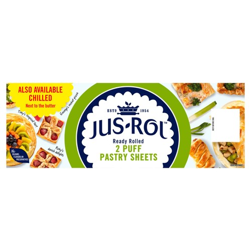 Jus-Rol Frozen Puff Pastry Ready Rolled Sheets - Morrisons Online ...