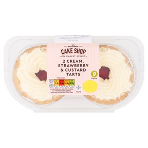 Market Street Cream, Strawberry & Custard Tarts - Morrisons Online ...