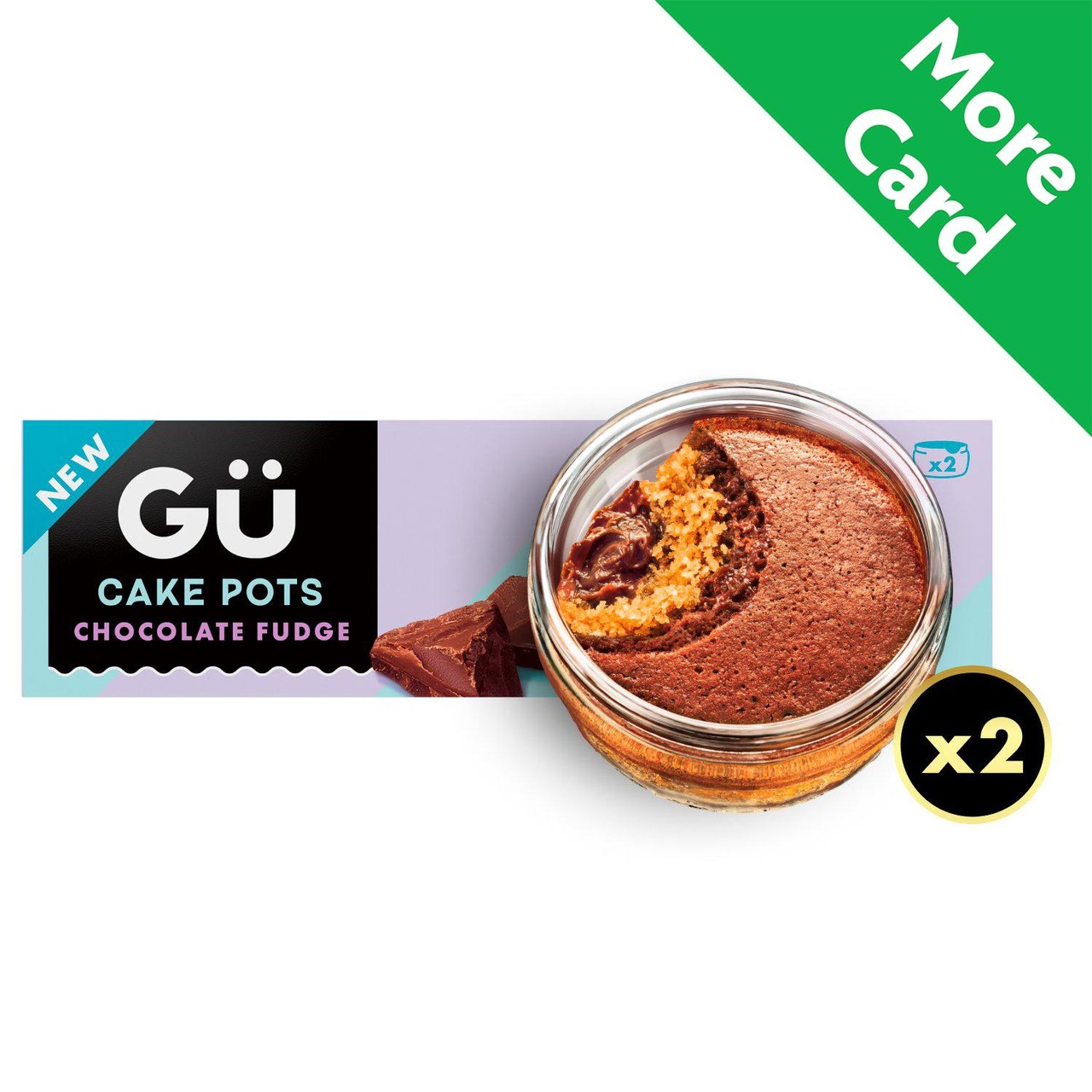 Gu Chocolate Fudge Cake Pots 2 x 68g - Morrisons Online Groceries & Offers