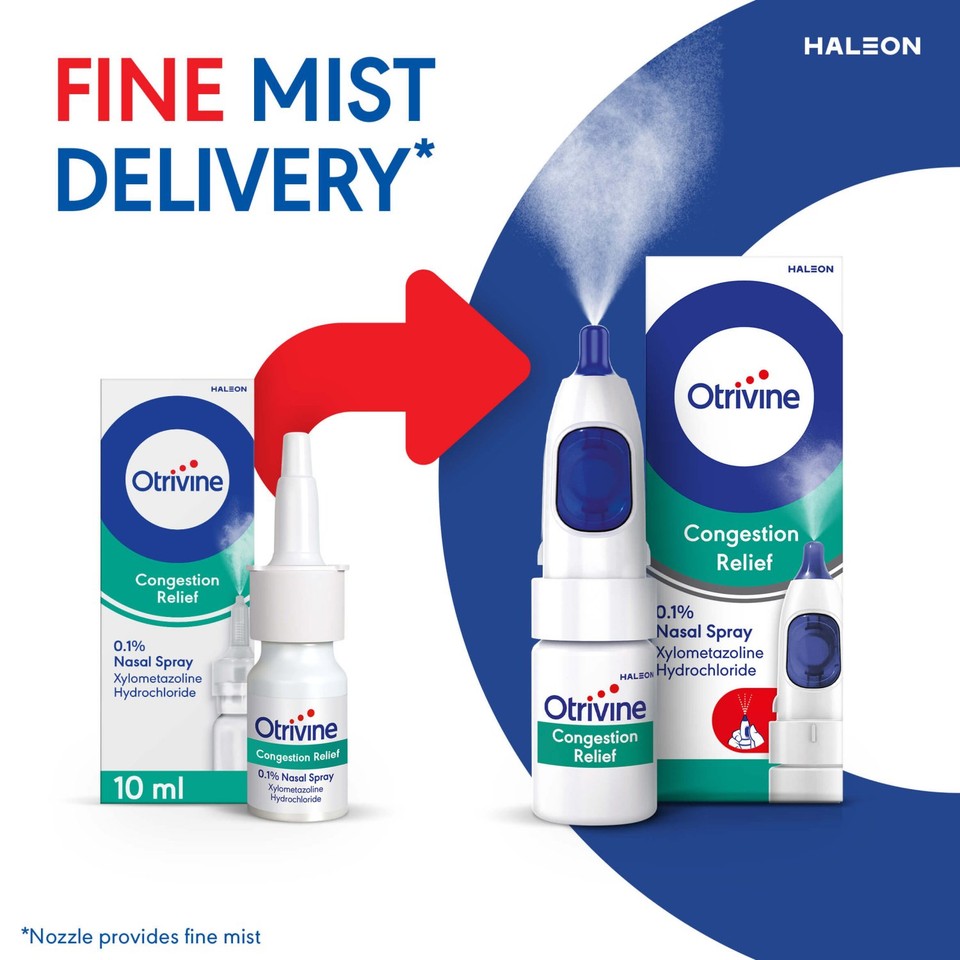 Otrivine Congestion Relief 0.1% Nasal Spray - Morrisons Online ...