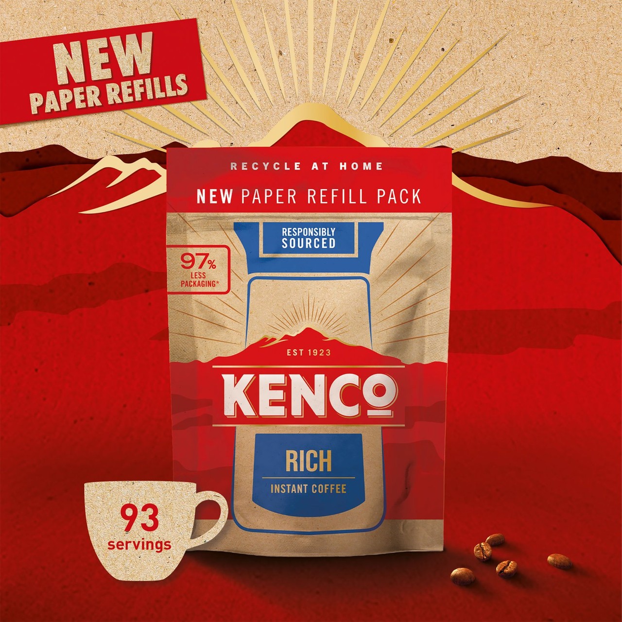 Kenco Rich Refill Instant Coffee 150g - Morrisons Online Groceries & Offers