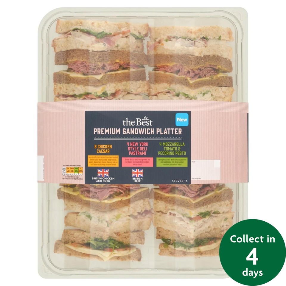 FTO The Best Premium Sandwich Platter (16 Pieces) - Eat On Same Day ...