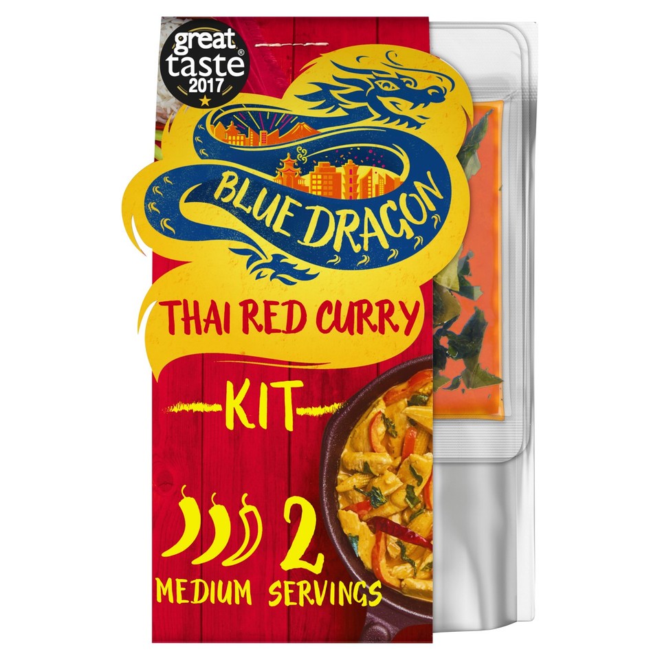 Blue Dragon 3 Step Authentic Thai Red Curry Meal Kit 253g - Morrisons ...