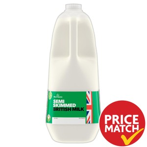 Morrisons Semi Skimmed British Milk 4 Pints - Morrisons Online ...