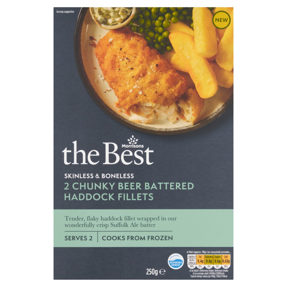 Morrisons The Best Beer Batter Haddock Fish Fillets - Morrisons Online ...