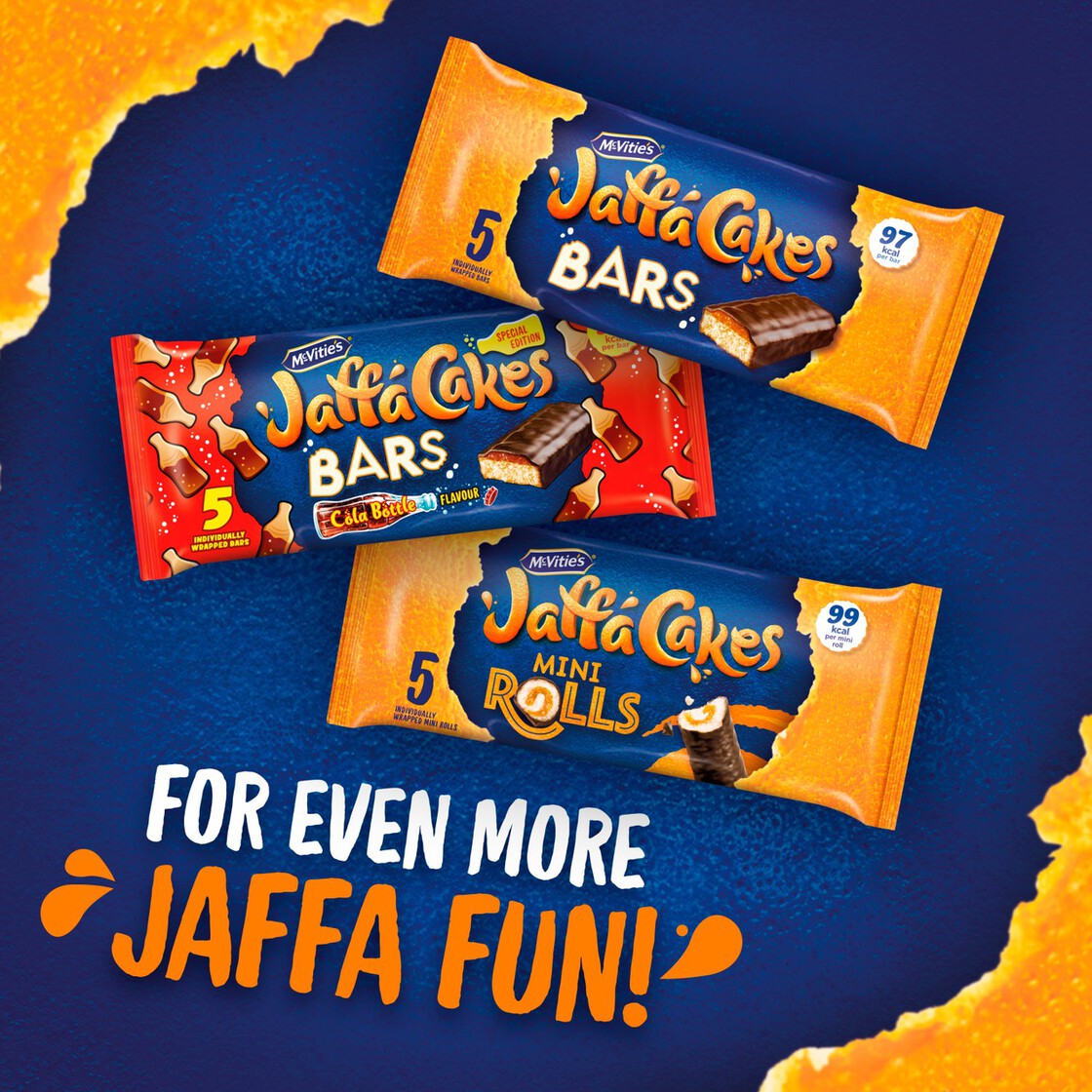McVitie's Jaffa Original Cake Bar 5 Pack Multipack - Morrisons Online ...