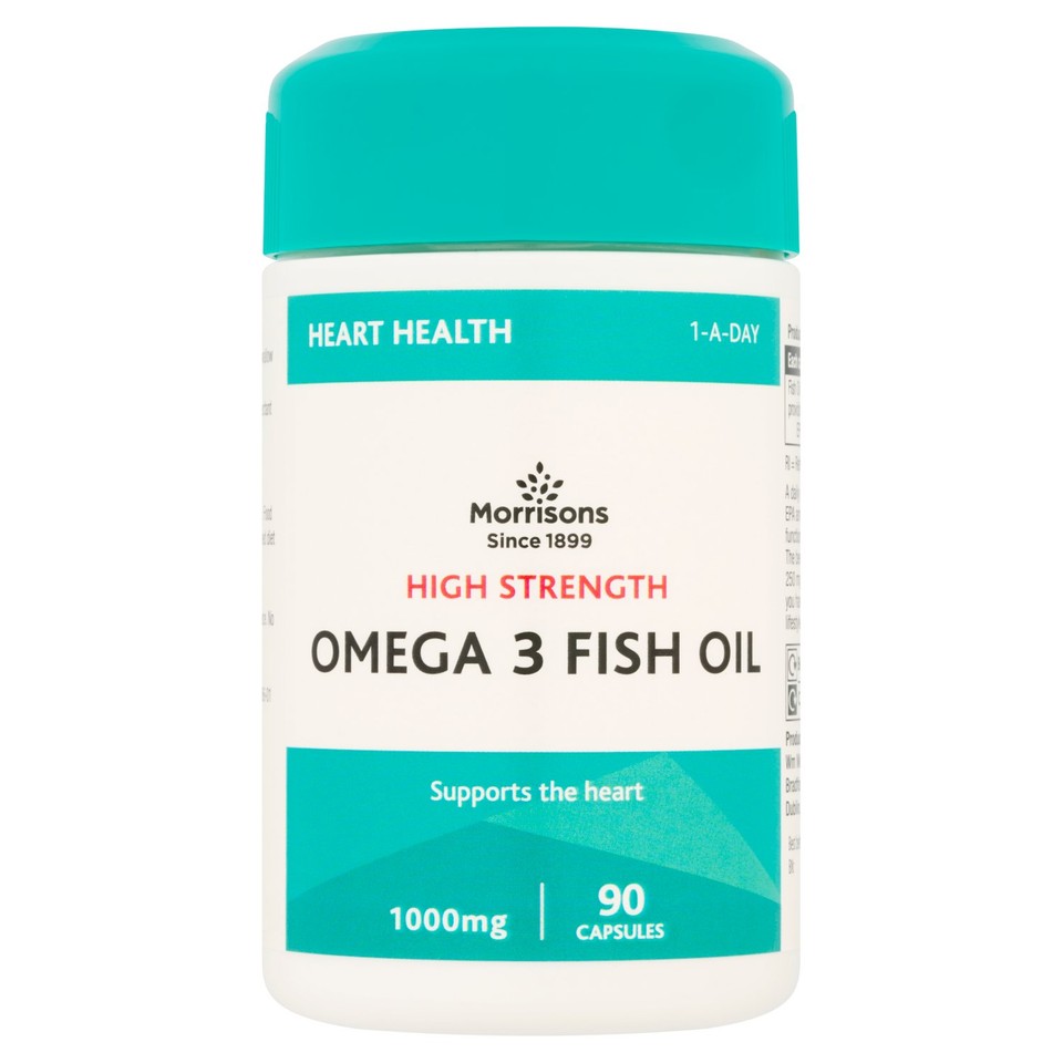 Morrisons Omega 3 Fish Oil 1000mg 90 Capsules - Morrisons Online ...
