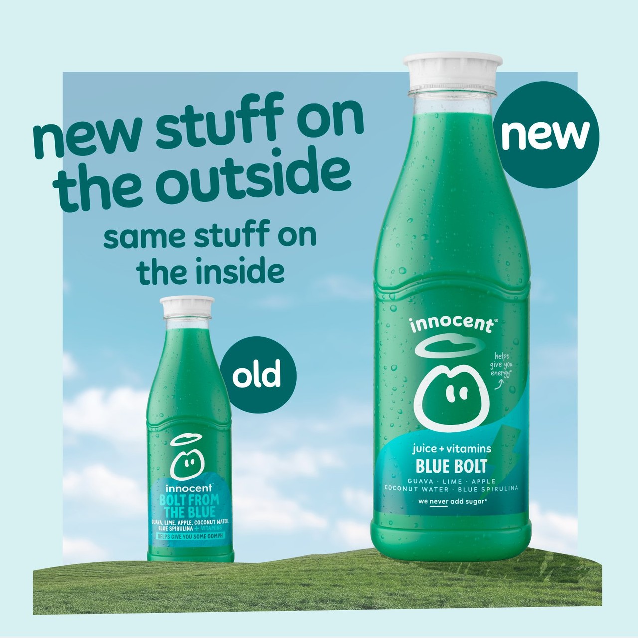 Innocent Plus Blue Bolt, Guava & Lime Juice with Vitamins 750ml ...