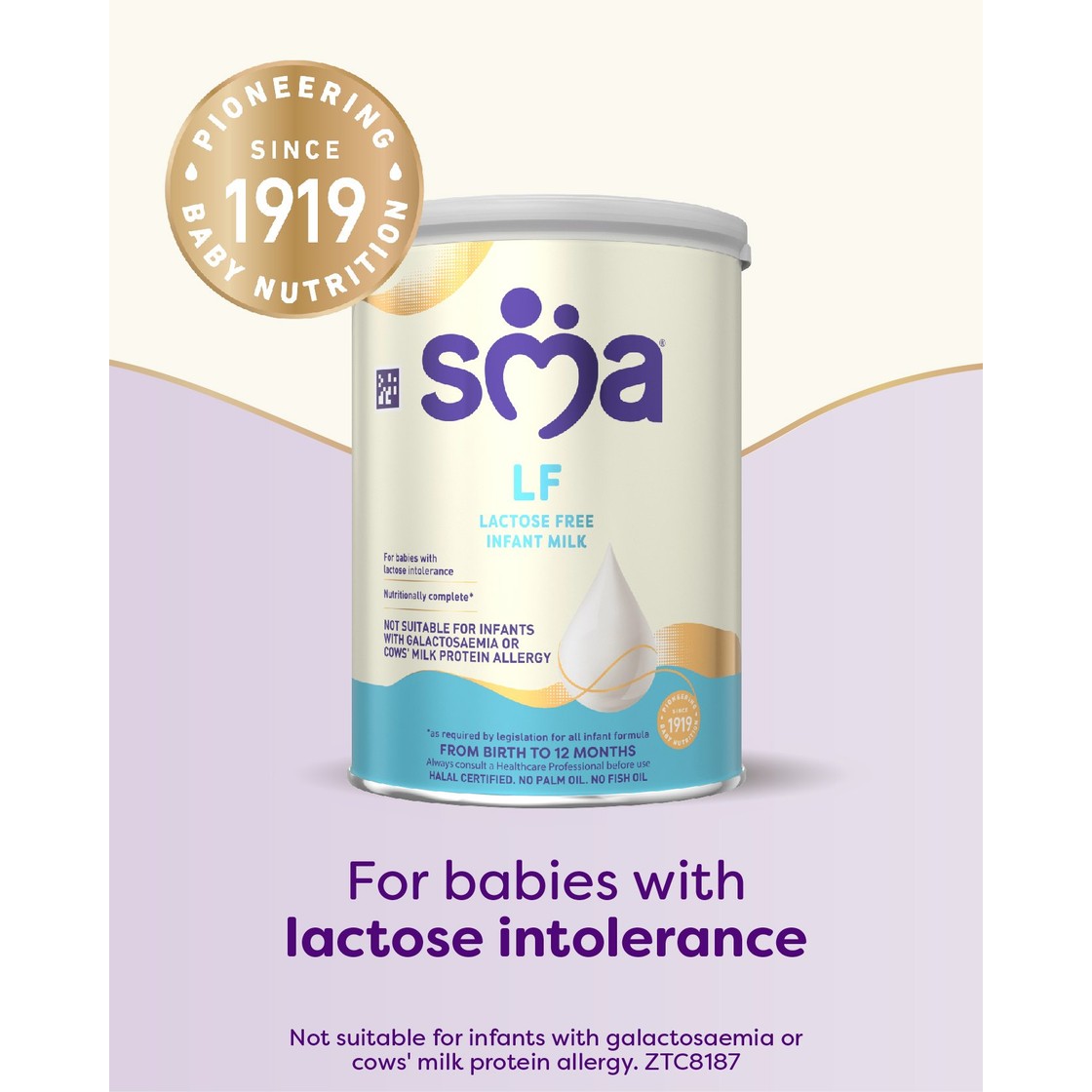 SMA LF Lactose Free Infant Milk Powder Formula, From Birth 400g ...