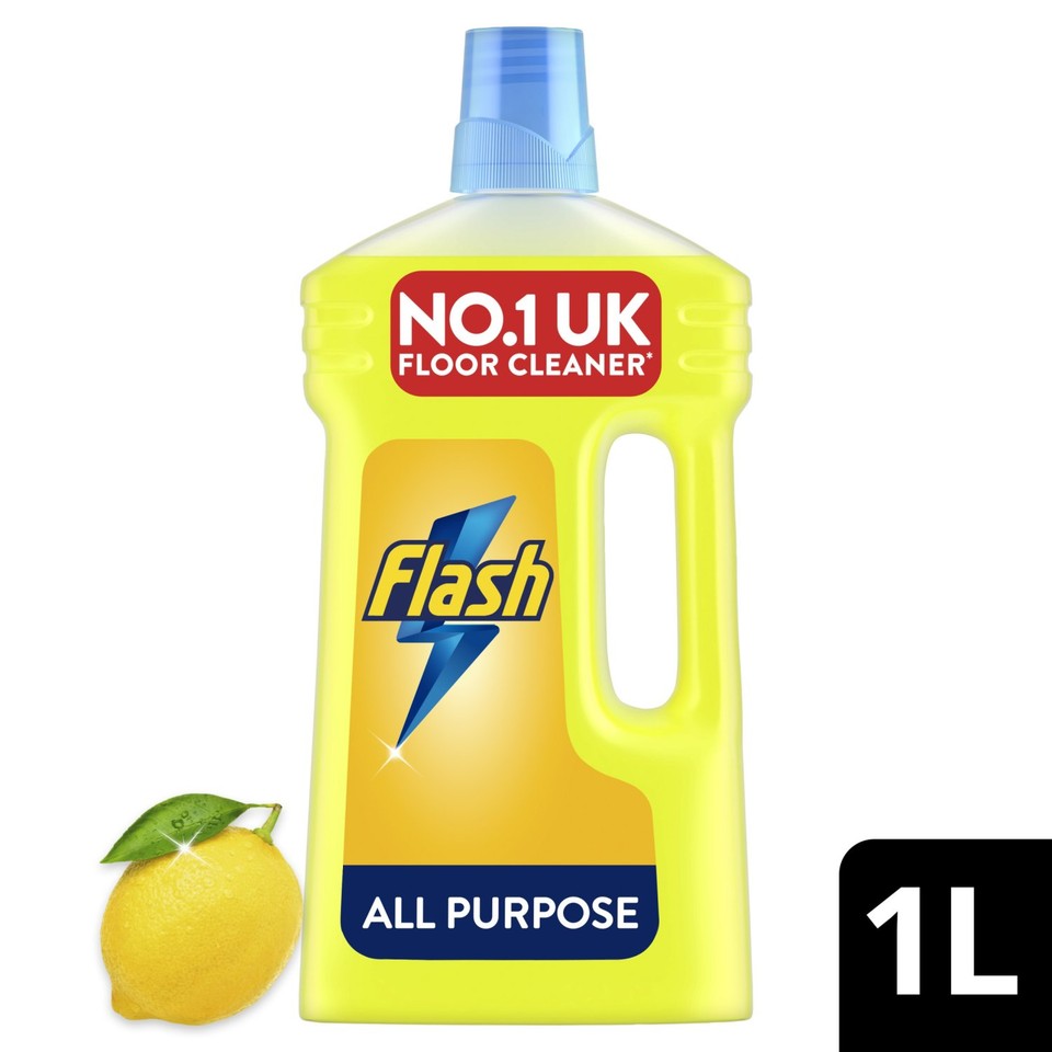 Flash Liquid Lemon All Purpose Cleaner 1L - Morrisons Online Groceries ...