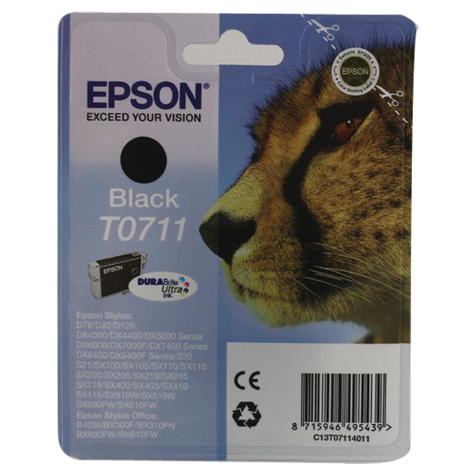 Epson Ink Cartridge Black T0711 Bb - Morrisons Online Groceries & Offers