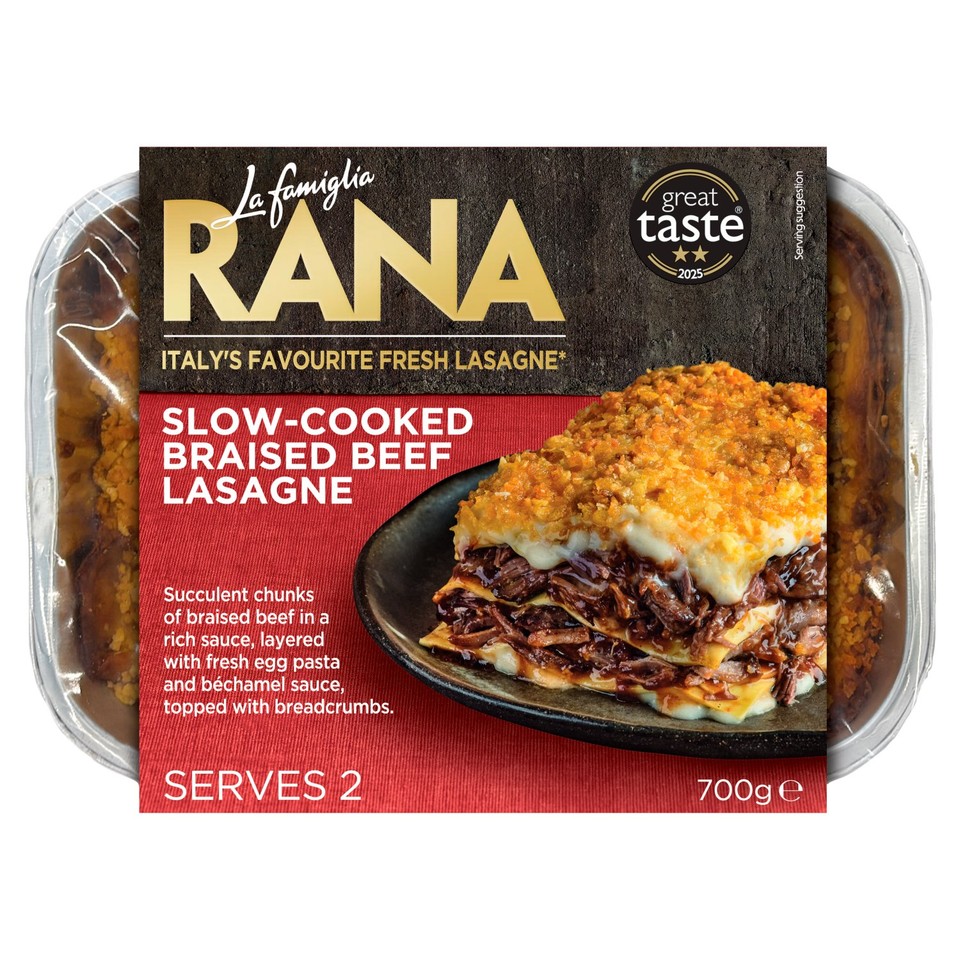 La Famiglia Rana Slow Cooked Braised Beef Lasagne - Morrisons Online ...