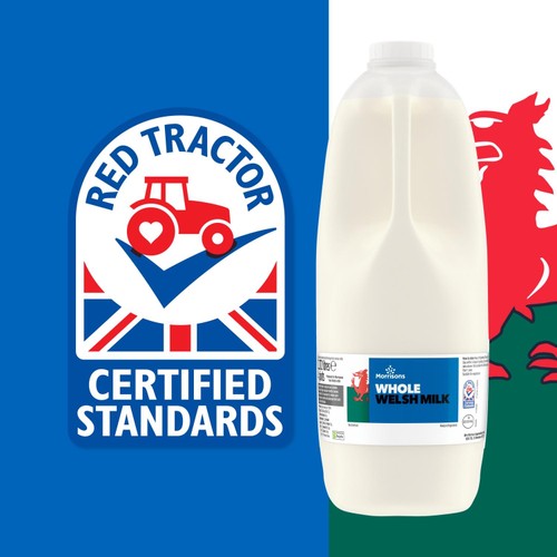 Morrisons Welsh Whole Milk 4 Pint - Morrisons Online Groceries & Offers