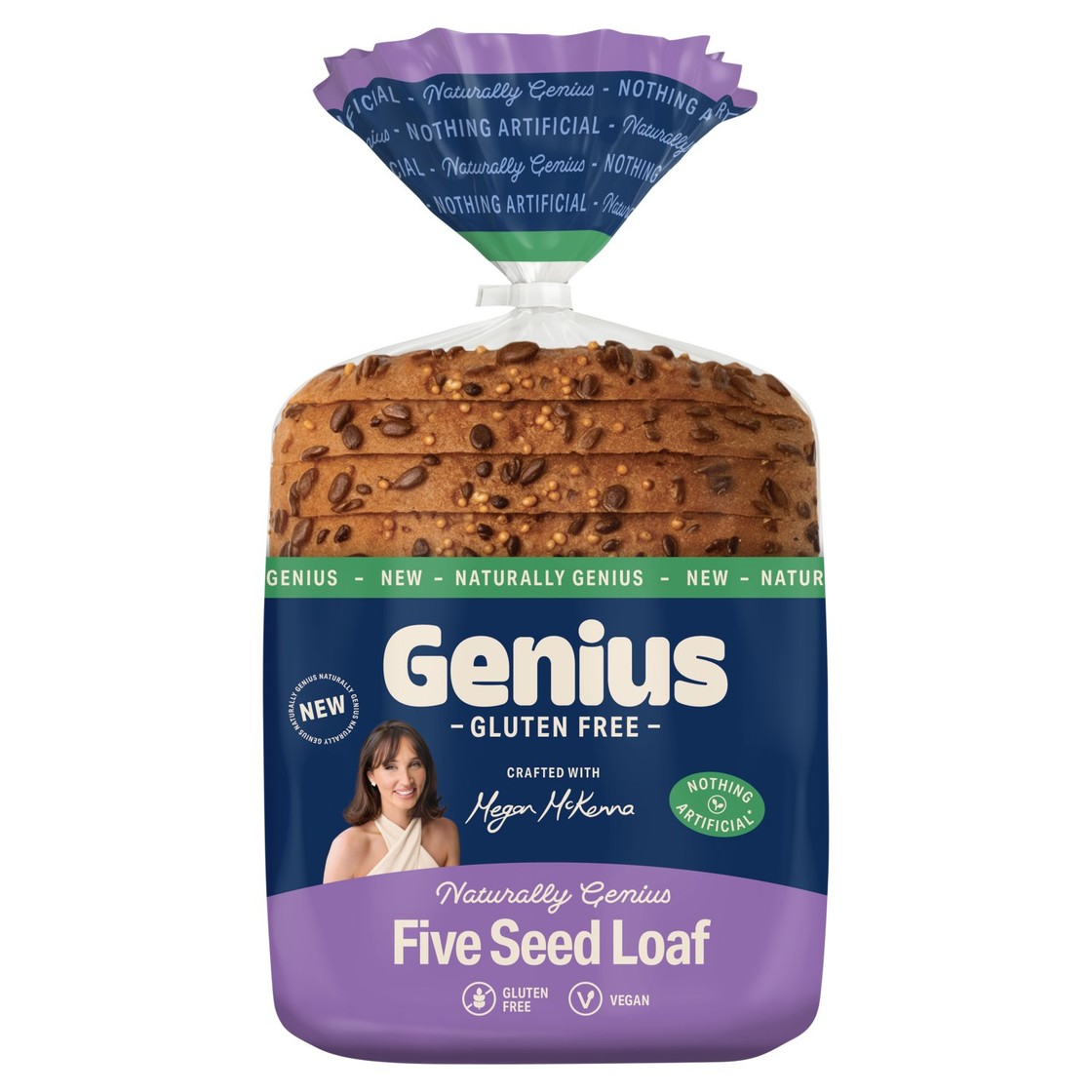 Genius Gluten Free Five Seed Loaf 430g - Morrisons Online Groceries ...