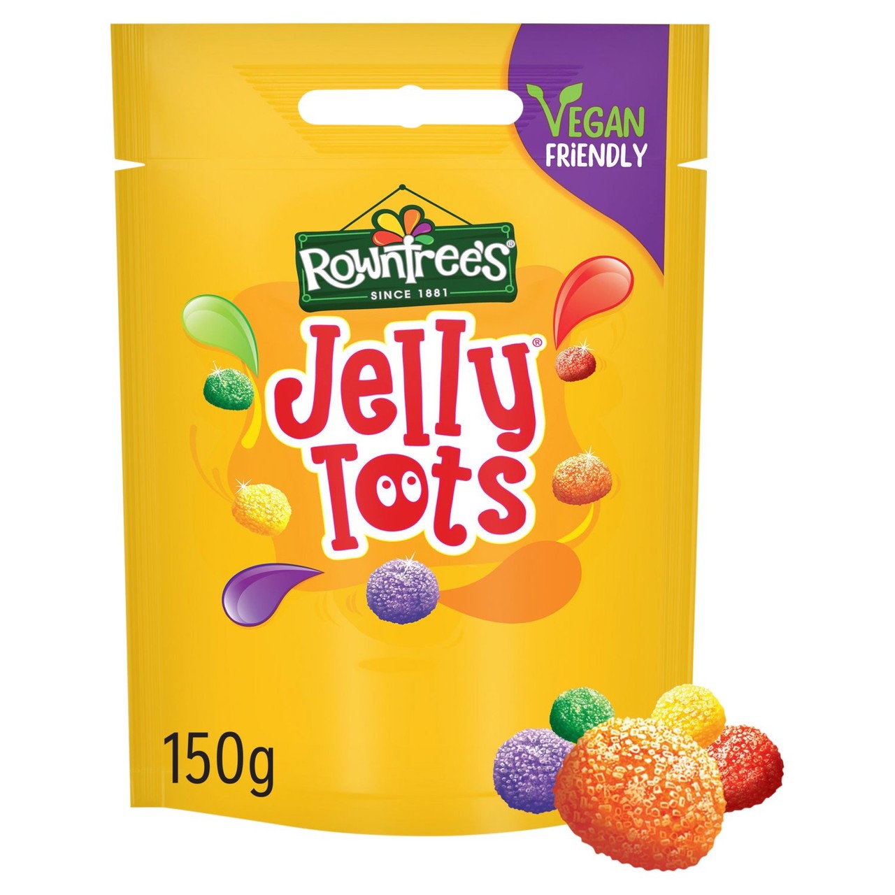 Rowntree's Jelly Tots Sweets Sharing Pouch Vegan 150g - Morrisons ...