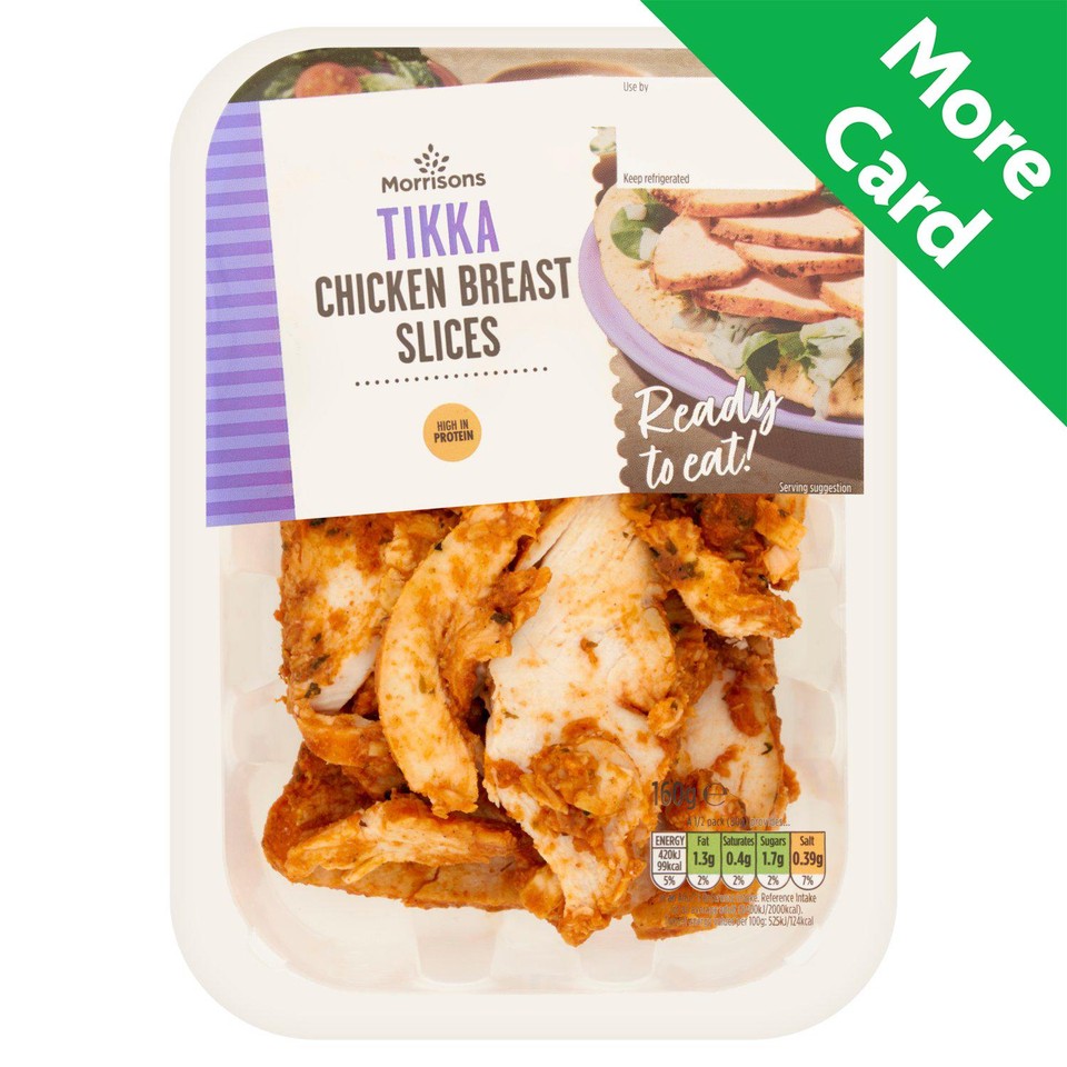 Morrisons Chicken Breast Tikka Slices - Morrisons Online Groceries & Offers