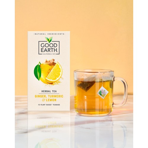Good Earth Tea Lemon, Ginger & Turmeric 15's - Morrisons Online ...