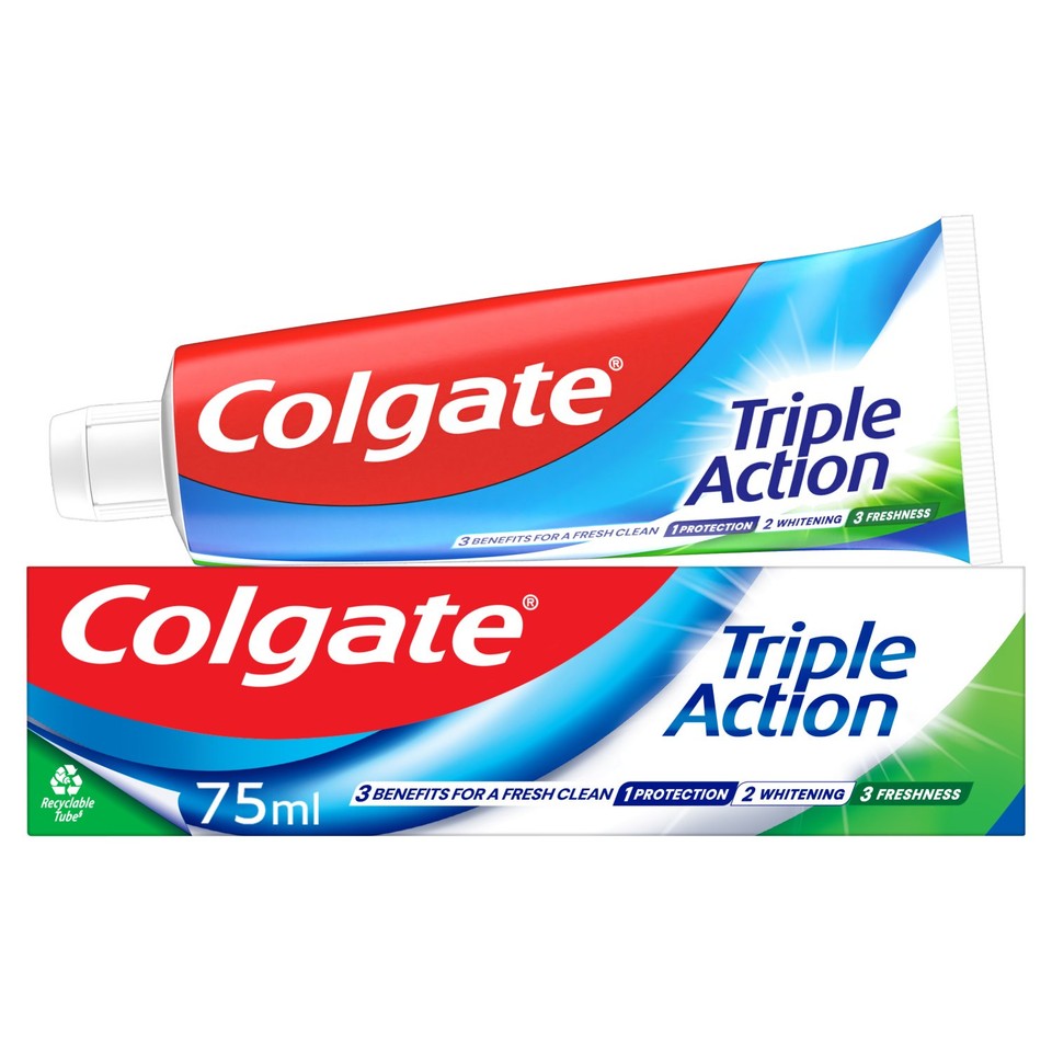 Colgate Triple Action Toothpaste - Morrisons Online Groceries & Offers