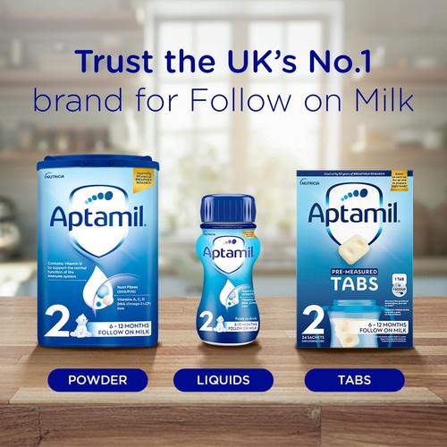 Aptamil 2 Follow On Baby Milk Formula Liquid Ready to Drink 200ml ...