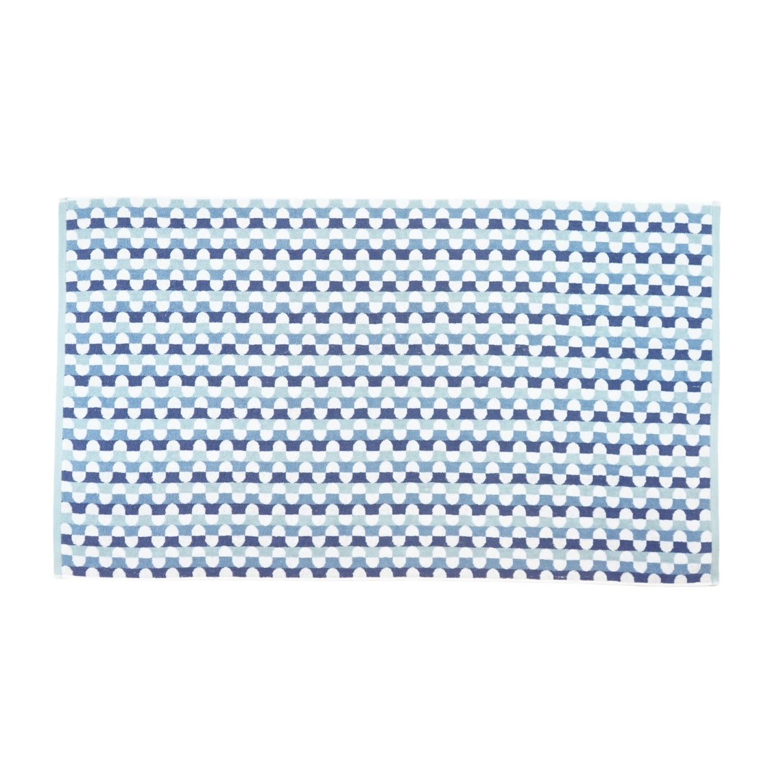 Nutmeg Home Blue Dot Stripe Bath Towel - Morrisons Online Groceries ...