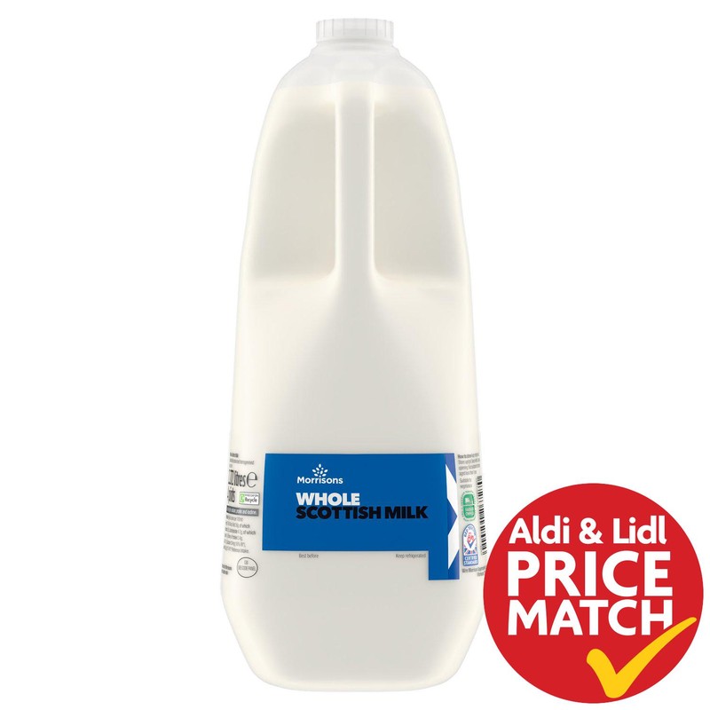 Morrisons Scottish Whole Milk 4 Pint - Morrisons Online Groceries & Offers