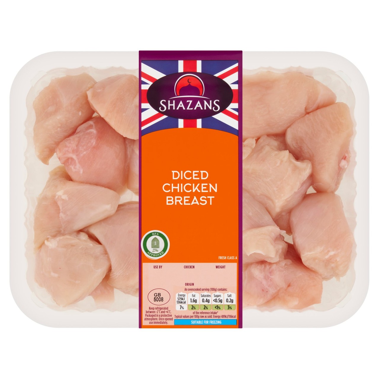 Shazans Diced Chicken Breast 450g - Morrisons Online Groceries & Offers