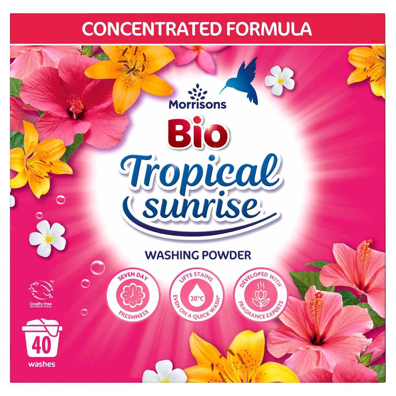 Morrisons Bio Tropical Laundry Powder 40 Washes - Morrisons Online ...