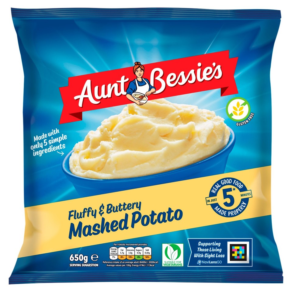 Aunt Bessie's Fluffy & Buttery Mashed Potato 650g - Morrisons Online ...