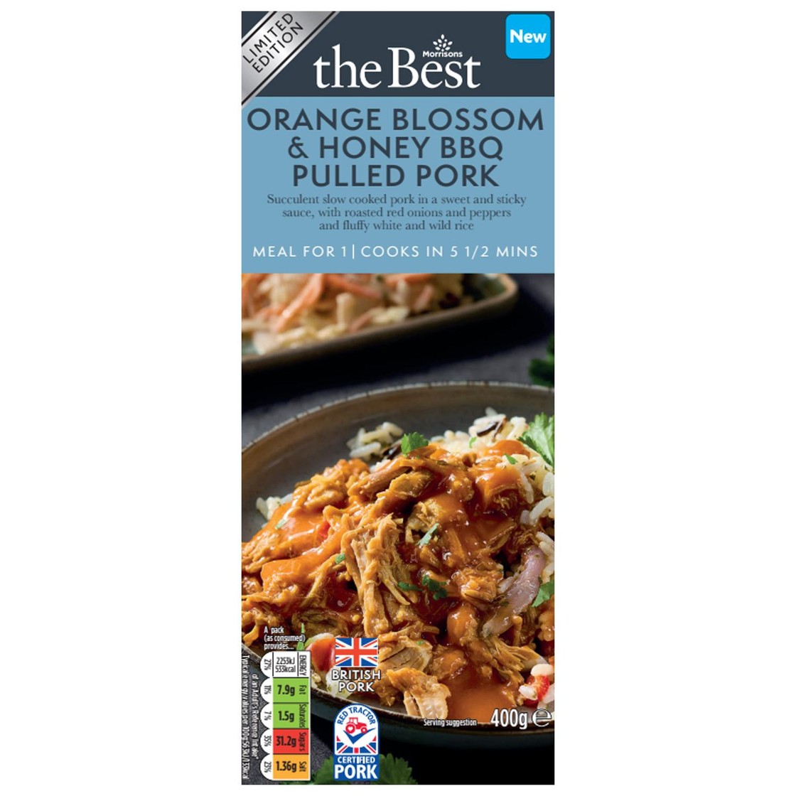 Morrisons The Best Honey Orange BBQ Pulled Pork 400g - Morrisons Online ...