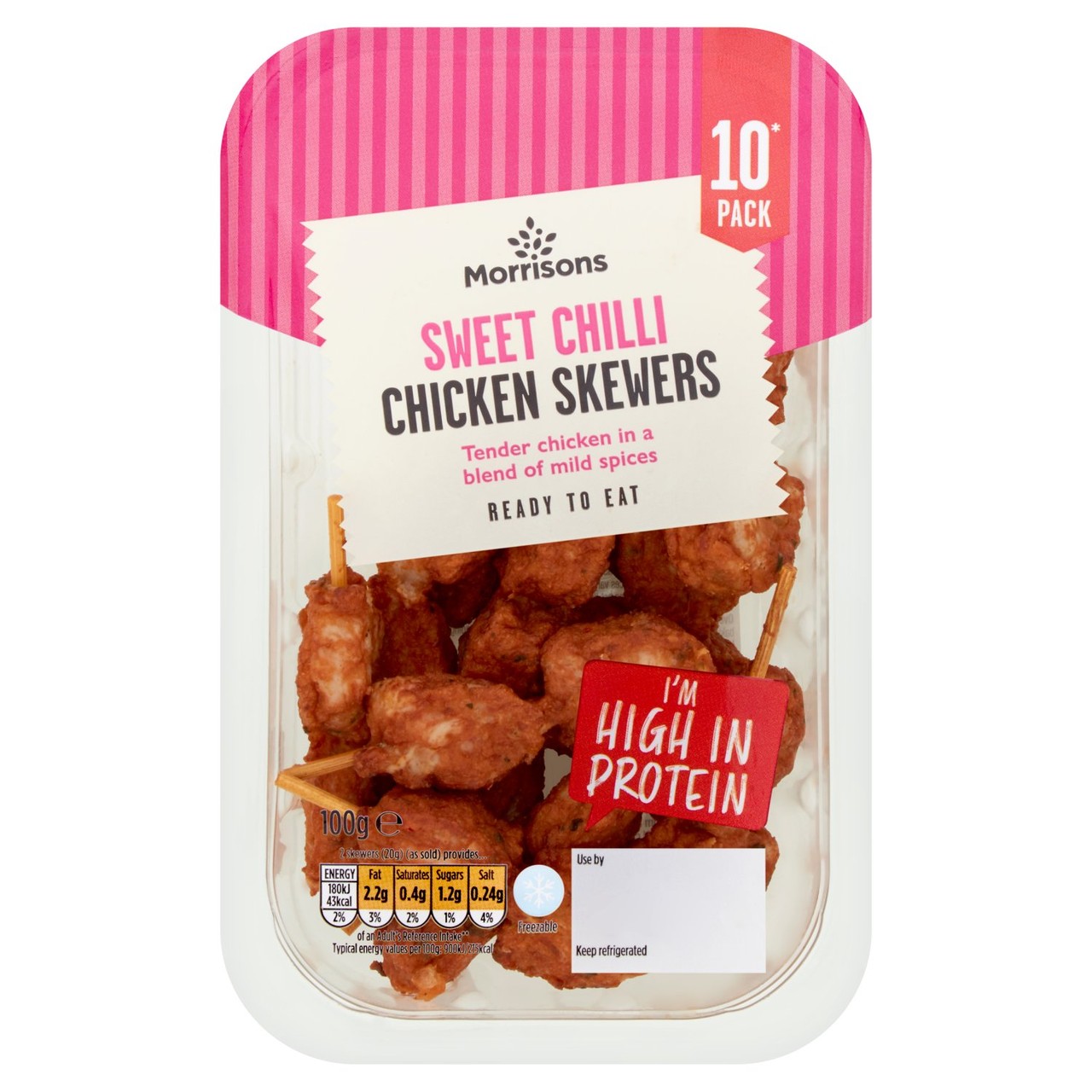 Morrisons 10 Sweet Chilli Chicken Skewers - Morrisons Online Groceries ...
