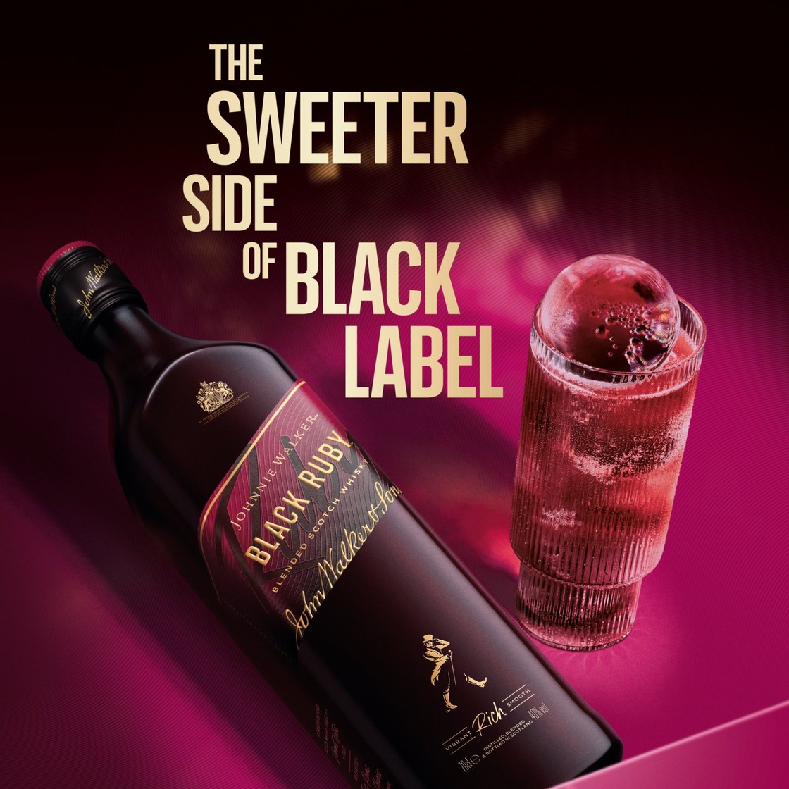 Johnnie Walker Black Ruby Blended Scotch Whisky 40% Vol 70cl ...