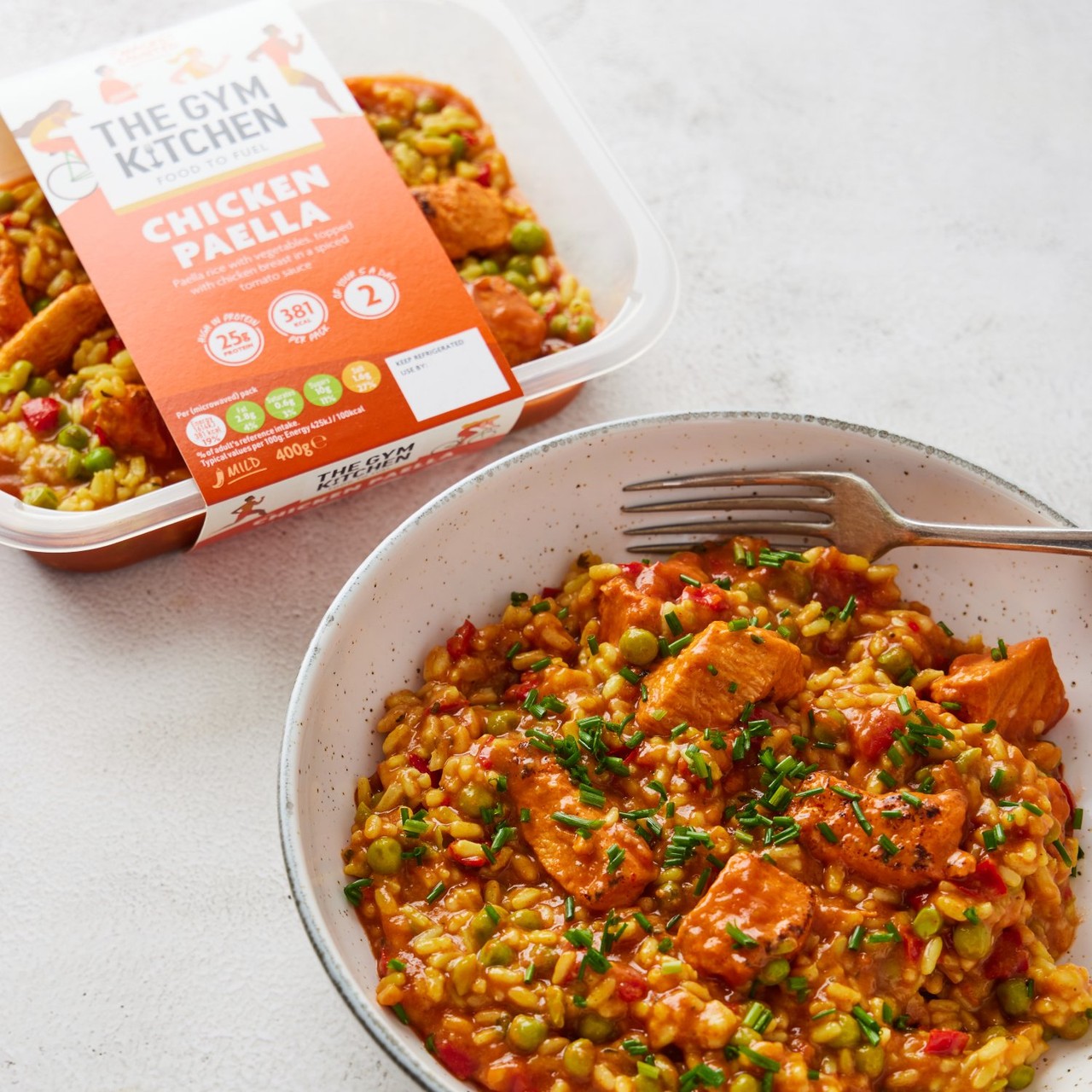 The Gym Kitchen Chicken Paella 400g - Morrisons Online Groceries & Offers
