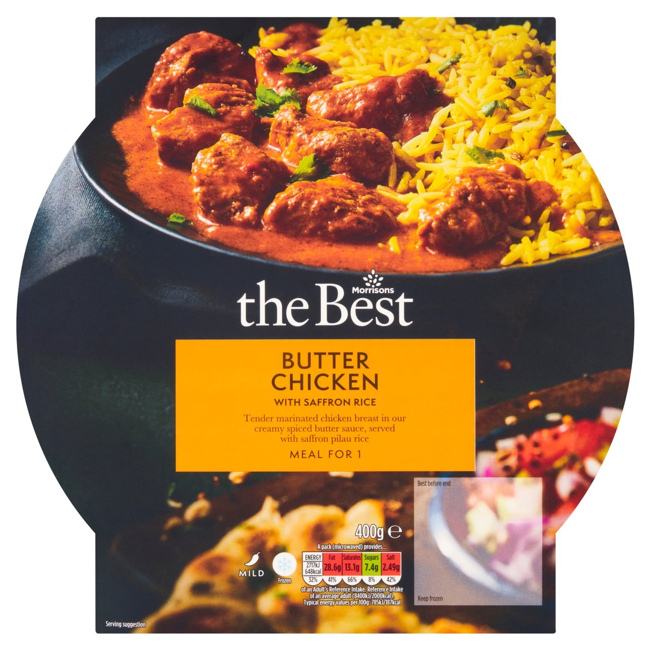 Morrisons The Best Butter Chicken With Saffron Rice 400g - Morrisons ...