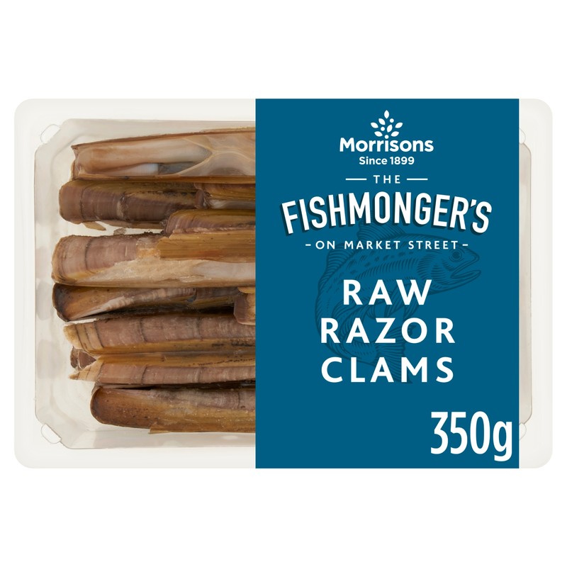Morrisons Raw Razor Clams - Morrisons Online Groceries & Offers