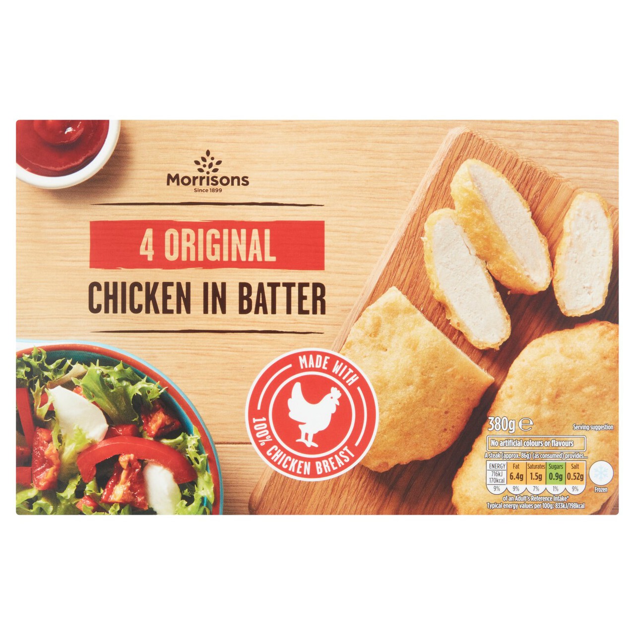 Morrisons 4 Battered Chicken Steaks - Morrisons Online Groceries & Offers
