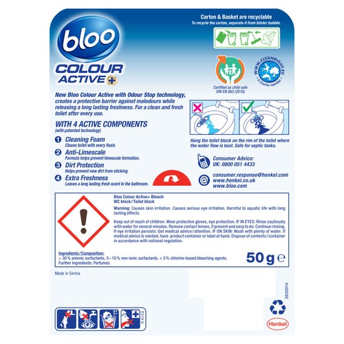 Bloo Blue Active Rim Block Bleach - Morrisons Online Groceries & Offers