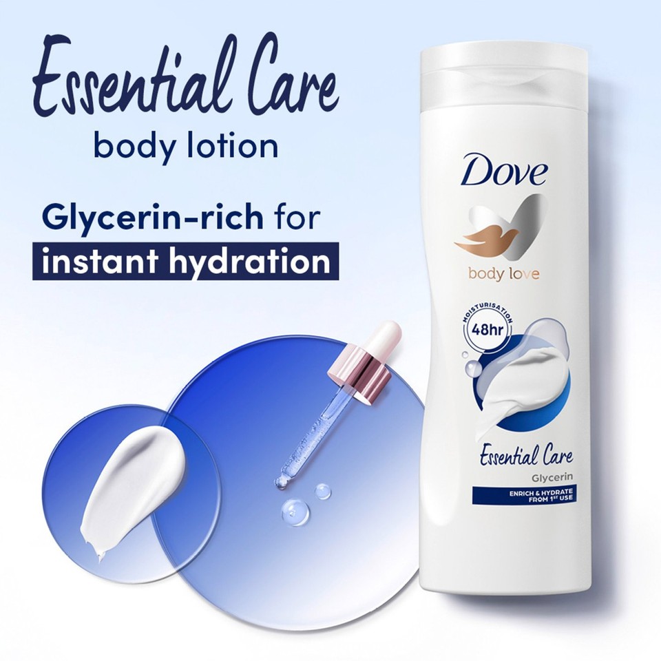 Dove Essential Nourishing Body Lotion 400ml - Morrisons Online ...