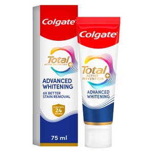 Colgate Total Active Prevention + Advanced Teeth Whitening Toothpaste ...