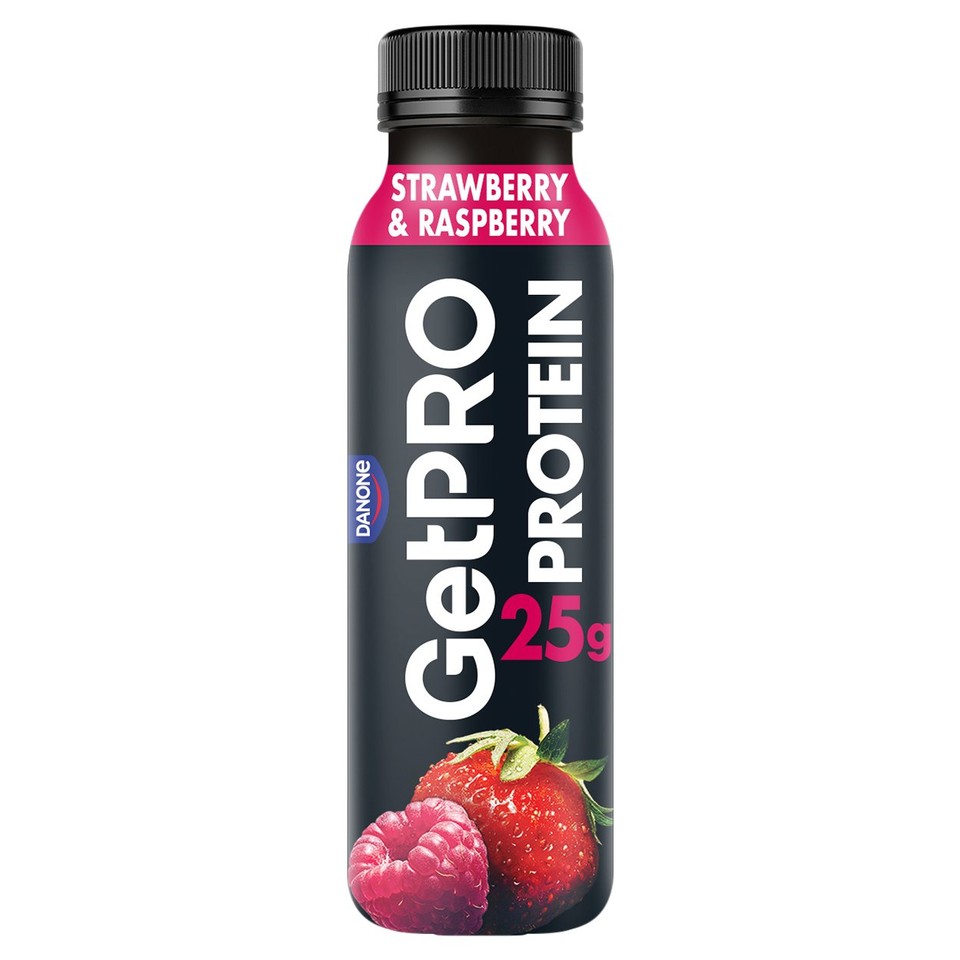GetPro Strawberry & Raspberry High Protein Yoghurt Drink - Morrisons ...
