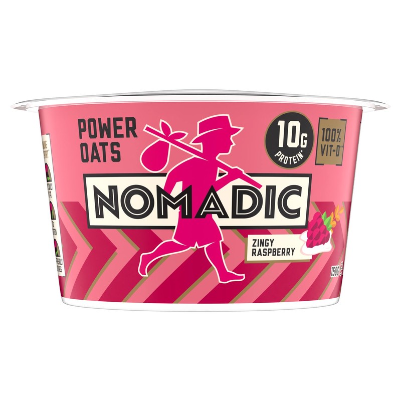 Nomadic Power Oats Yogurt Raspberry - Morrisons Online Groceries & Offers