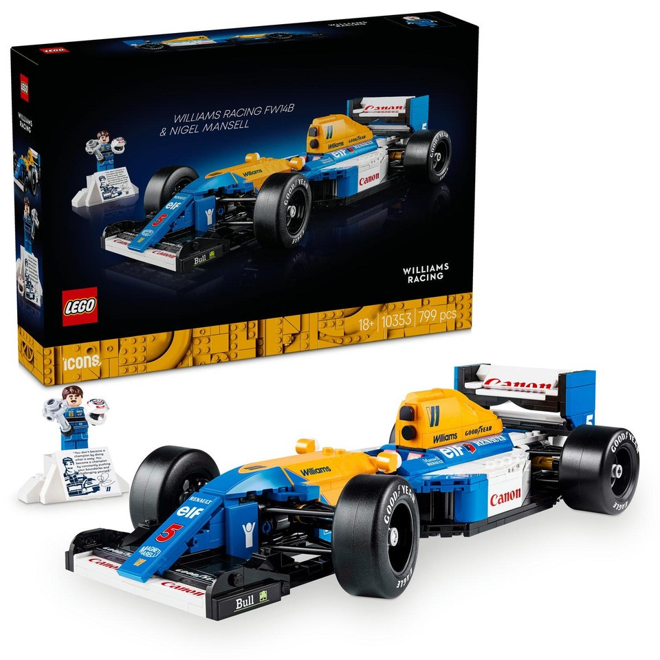 LEGO Icons Williams Racing FW14B & Nigel Mansell 10353 - Morrisons ...