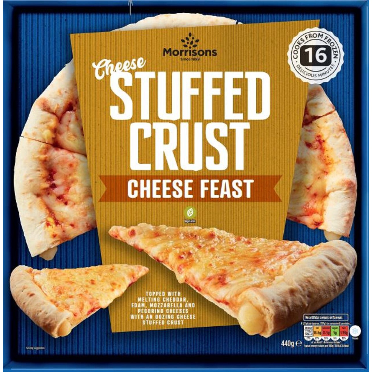 Morrisons Cheese Feast Stuffed Crust Pizza - Morrisons Online Groceries ...