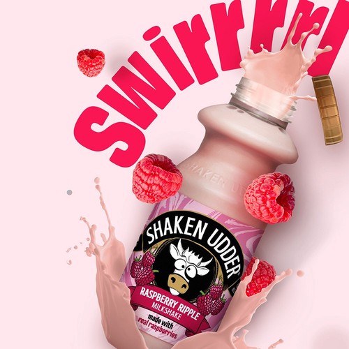Shaken Udder Raspberry Ripple Milkshake - Morrisons Online Groceries ...