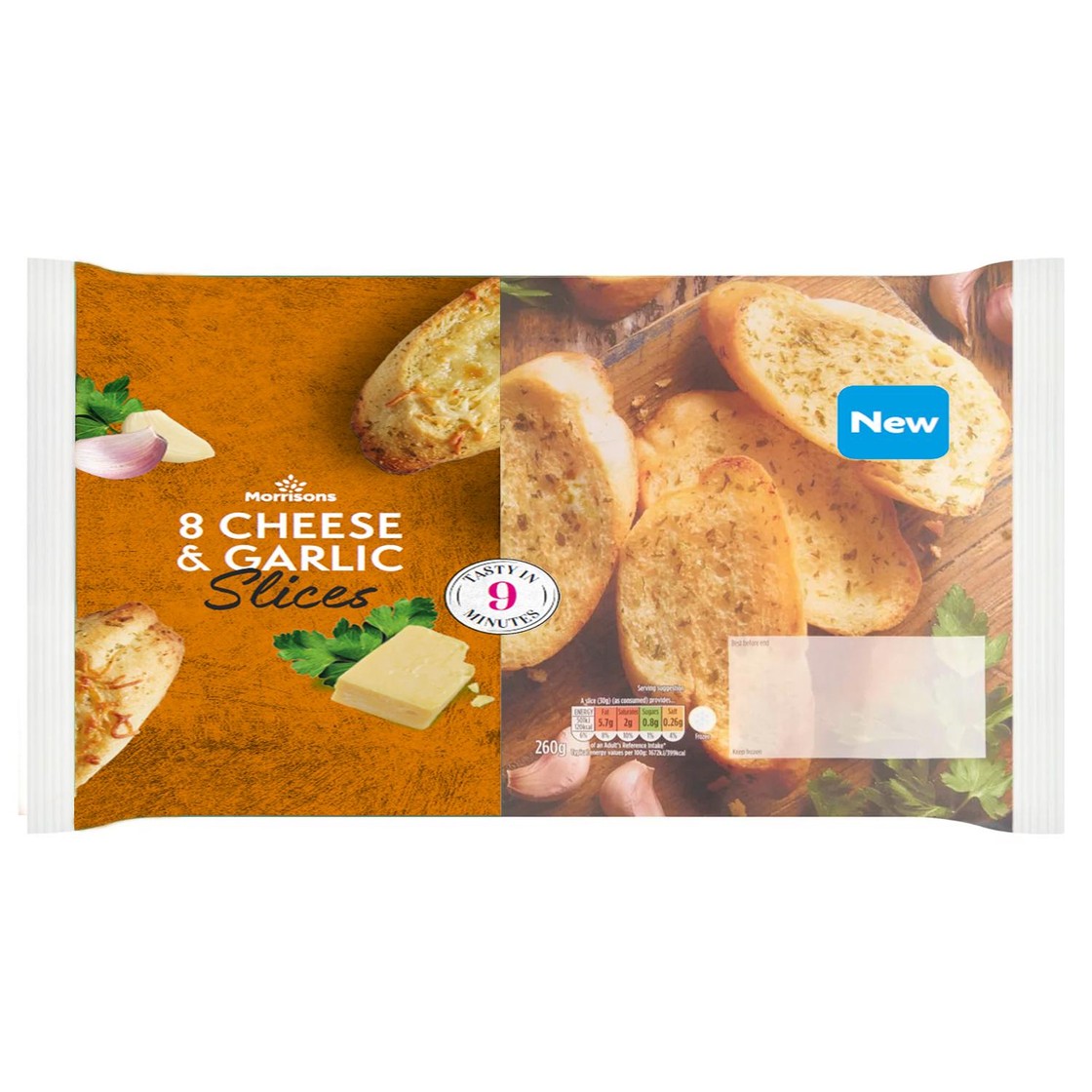 Morrisons Cheese & Garlic Slices 260g - Morrisons Online Groceries & Offers