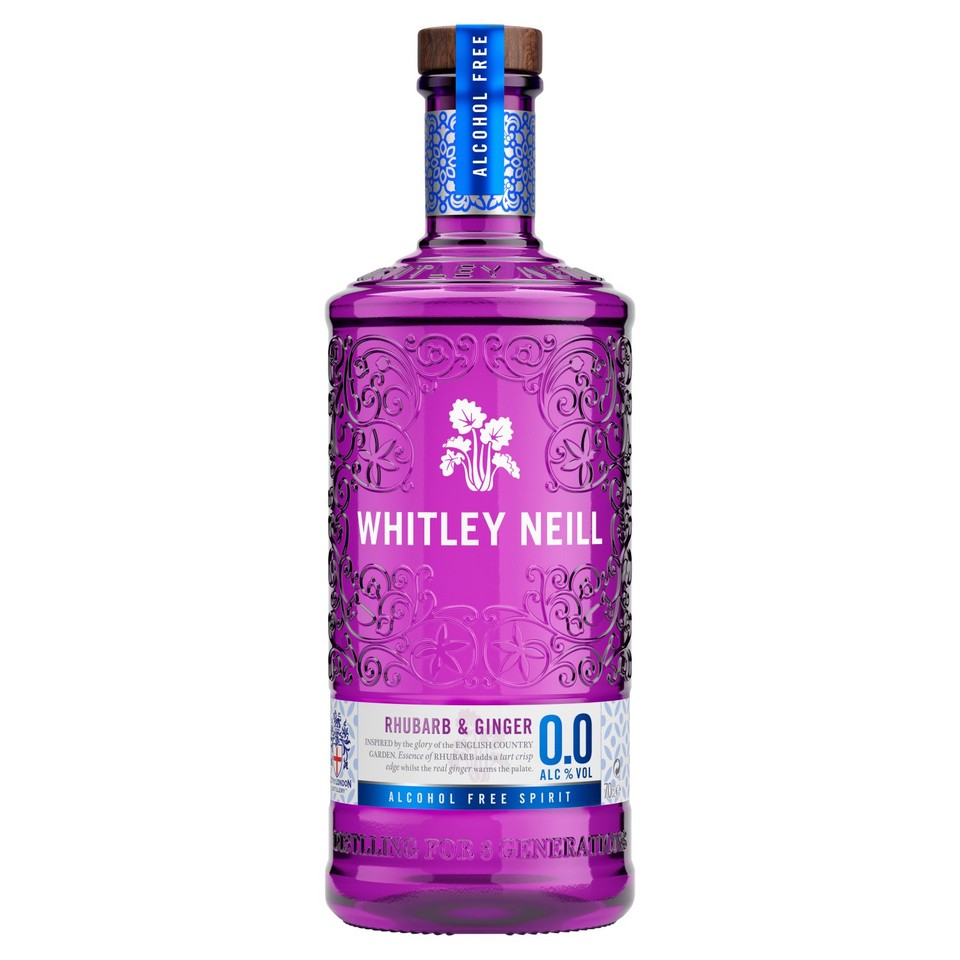 Whitley Neill Rhubarb & Ginger Alcohol Free Spirit - Morrisons Online ...