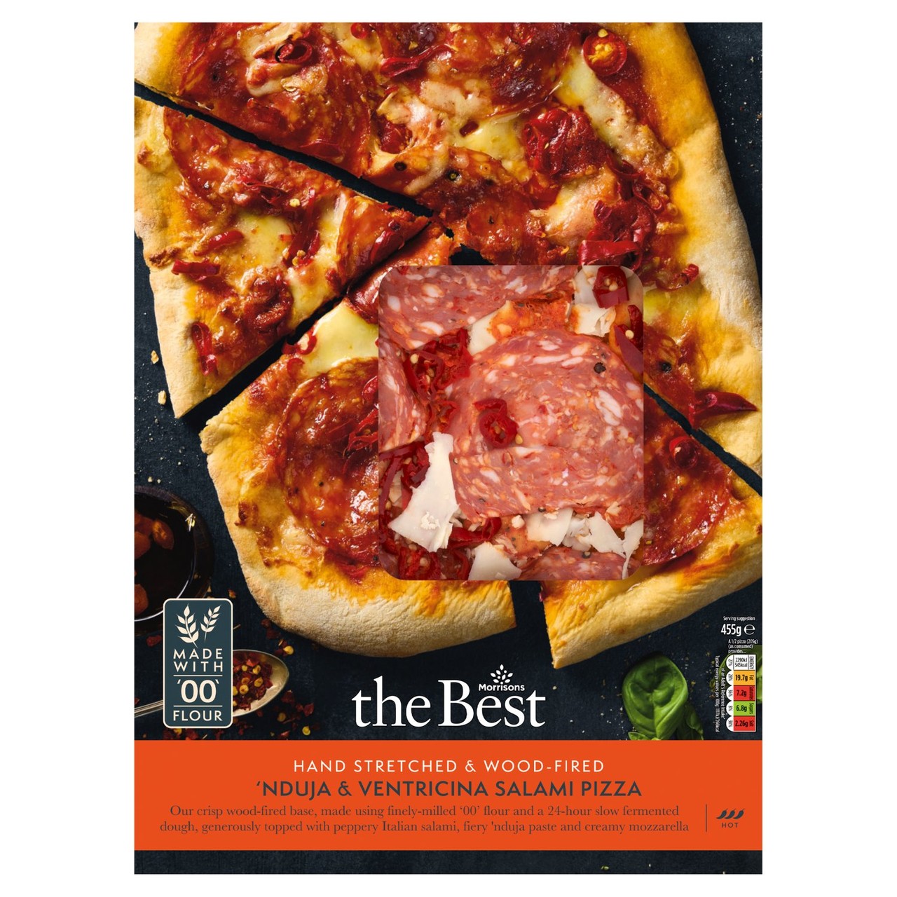 Morrisons The Best 'Nduja Meat Feast Pizza - Morrisons Online Groceries ...