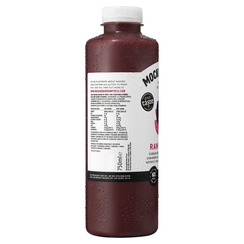 Mockingbird Raw Boost Smoothie - Morrisons Online Groceries & Offers
