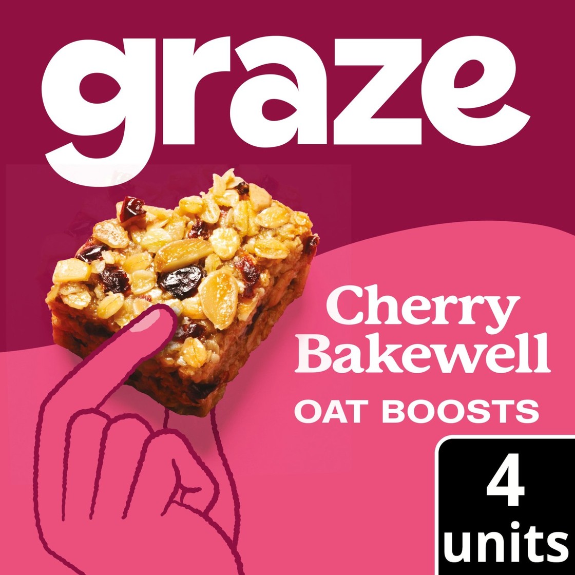 Graze Cherry Bakewell Oat Boost Flapjack Snack Bars 4 x 30g - Morrisons ...